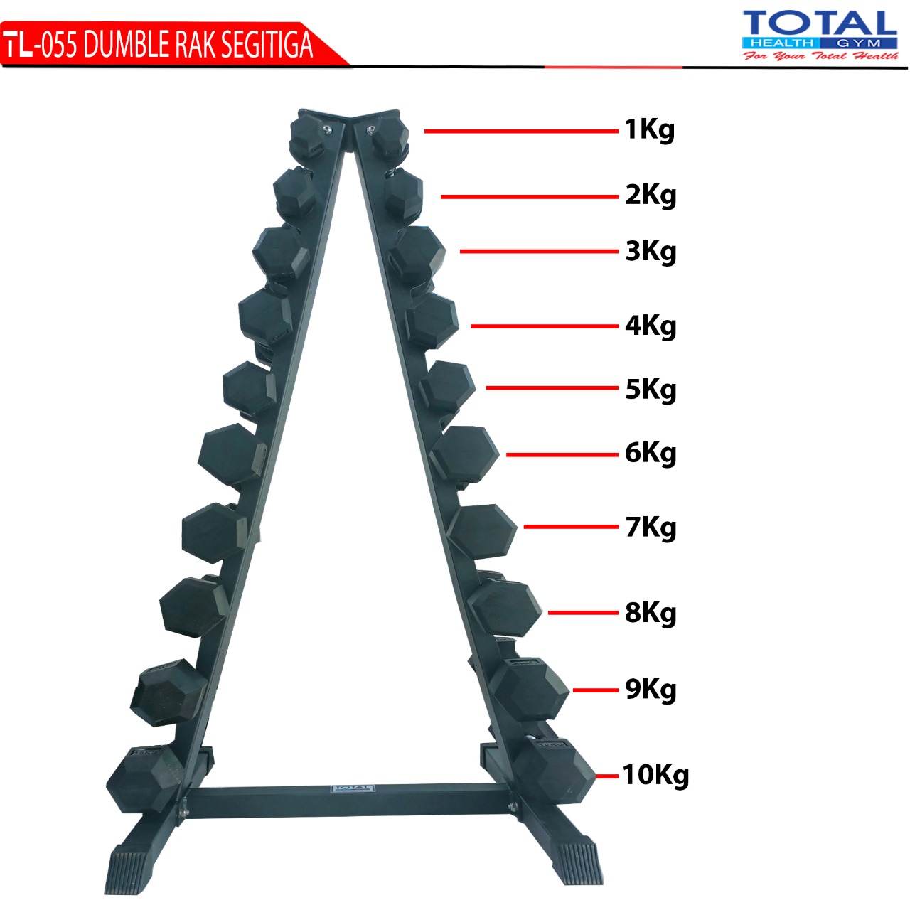 Dumbel Set Hexagonal - Ardian Gym Collection
